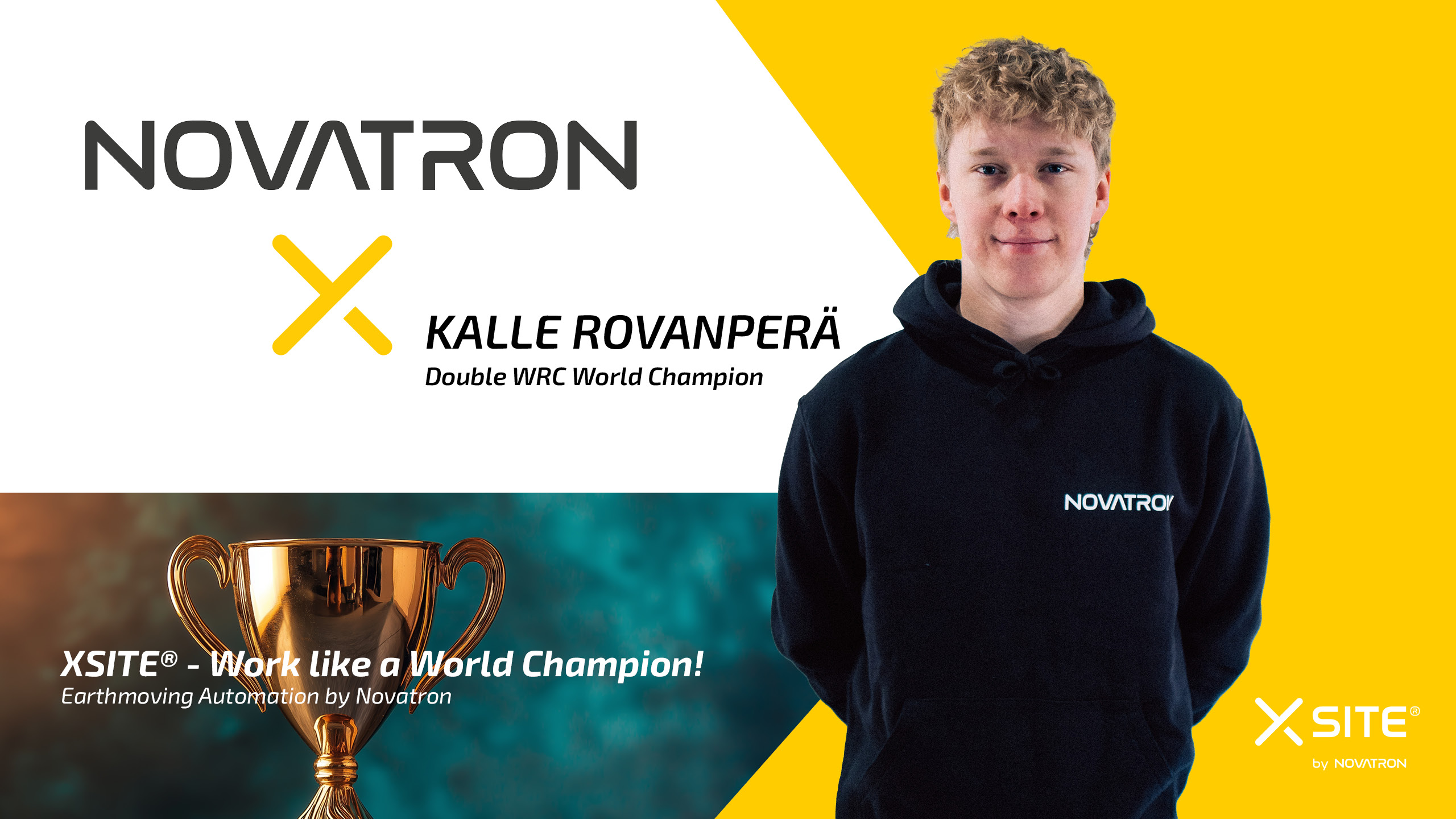 Machine control pioneer Novatron and double WRC World Champion Kalle ...